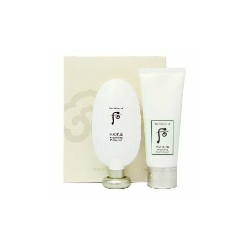 Отбеливающий очищающий набор The history of WHOO Brightening Peeling Gel special set 100ml*2ea