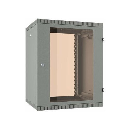 Шкаф коммутационный C3 Solutions WALLBOX (NT084698) настенный 12U 600x650мм пер. дв. стекл направл. под закл. гайки 130кг серый 600мм 26кг 610мм IP20 сталь