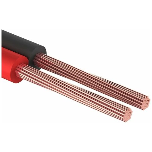 Акустический кабель REXANT швпм 2х0,50 кв. мм, красно-черный, бухта 100 м 01-6103-3