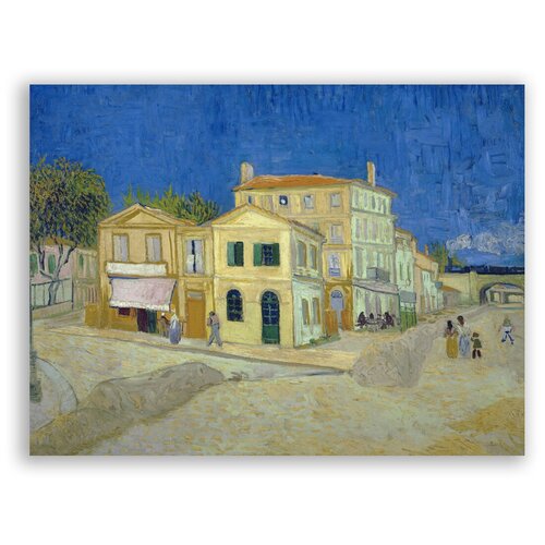 Картина на холсте с подрамником / Van Gogh - Vincents House in Arles, 1888 / Ван Гог
