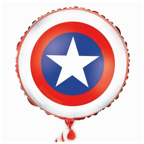 MARVEL Шар воздушный "Щит Капитана Америки", 16 дюйм, фольгированный, Мстители