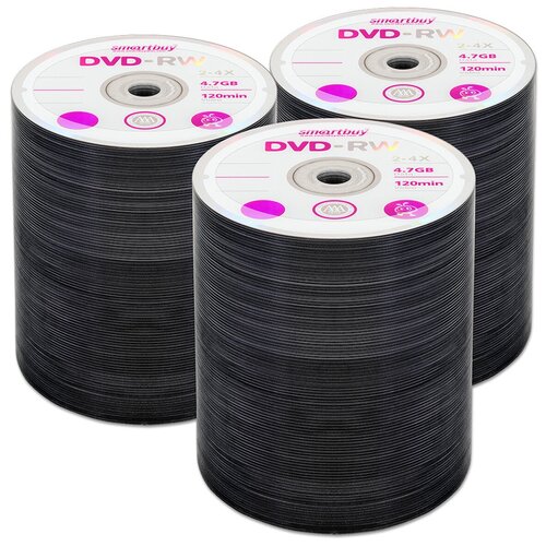 Диск SmartBuy DVD-RW 4,7Gb 4x bulk, упаковка 300 шт.