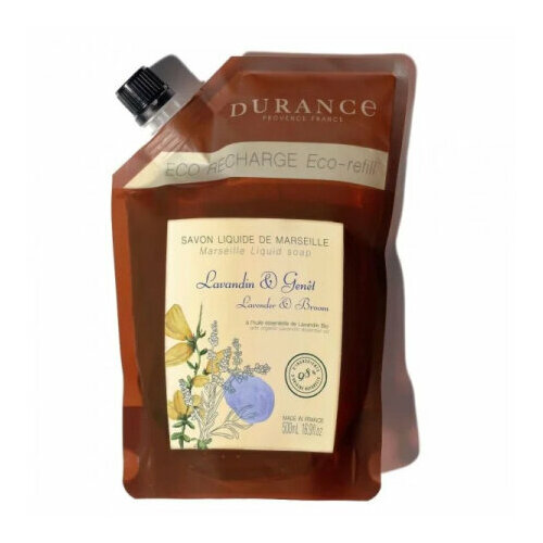 Durance / Марсельское мыло сменный блок Лаванда и травы Прованса 500мл. / Lavender & Broom