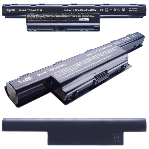 Аккумулятор для Acer Aspire 7750ZG 11.1V 4400mAh 48Wh TopON