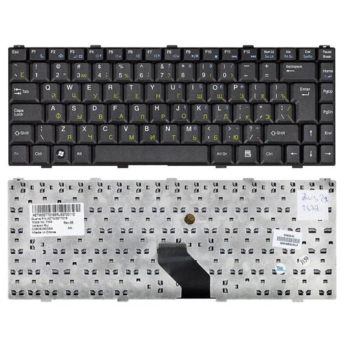 Клавиатура для ноутбука Asus C080916000Y. Черная, без рамки.