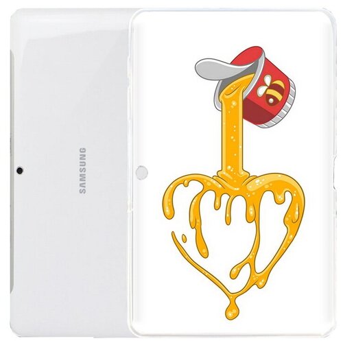 Чехол задняя-панель-накладка-бампер MyPads медовое сердце для Samsung Galaxy Tab 2 10.1 P5100/P5110 противоударный