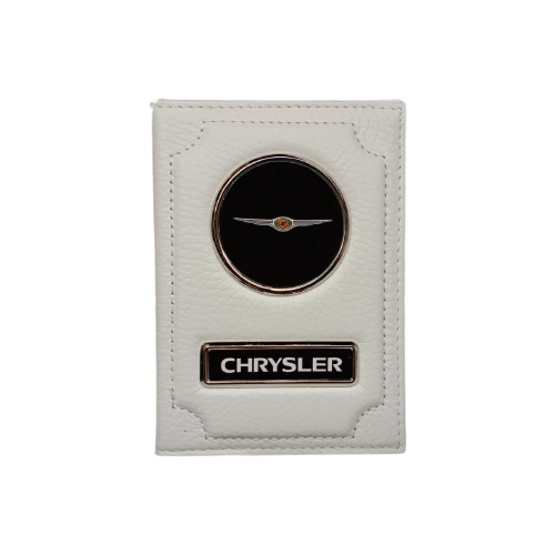 Обложка для автодокументов Chrysler 1-6-440-10, белый