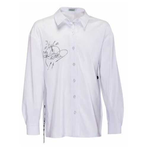 Школьная блуза андис, размер 164, белый