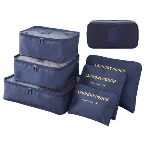 Комплект сумок Take Easy, 6 шт., 39х30х39 см, ручная кладь, синий