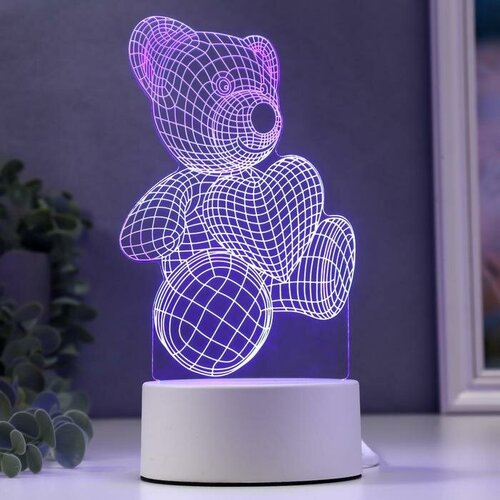 Светильник "Мишутка" LED RGB от сети 9,5х10,5х20 см