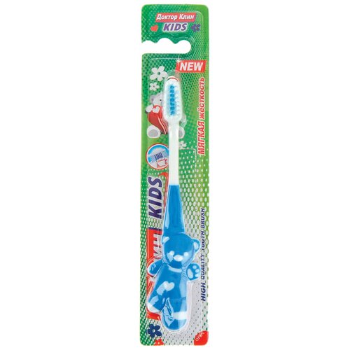 Зубная щетка Dr. Clean Kids 2-4, синий