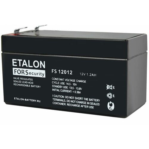Аккумулятор FS 12В 1,2Ач (FS 12012) | код.100-12/012S | Etalon battery (6шт. в упак.)