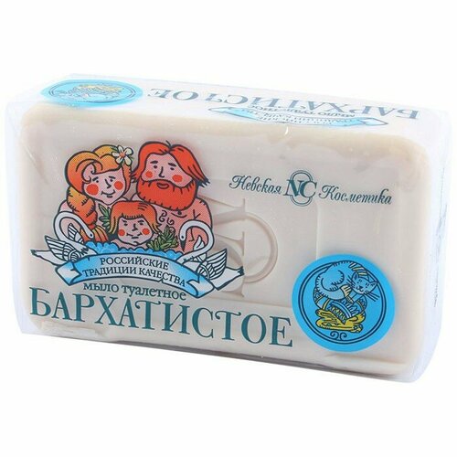 Мыло туалетное Невская косметика "Бархатистое" 140 г