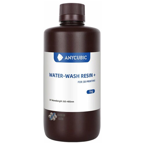 Фотополимерная смола для 3d принтера Anycubic Water Wash 1 л. Серый