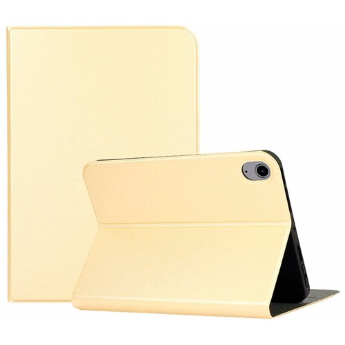 Чехол для планшета Apple iPad Mini 6 (2021), кожаный, трансформируется в подставку (золотой)