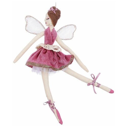 Кукла на ёлку ФЕЯ - балерина буффа (Enl’air), полиэстер, розовая, 30 см, Edelman 1087060-E