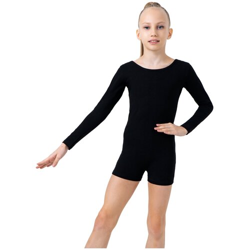 Купальник гимнастический  Grace Dance, размер 34, черный
