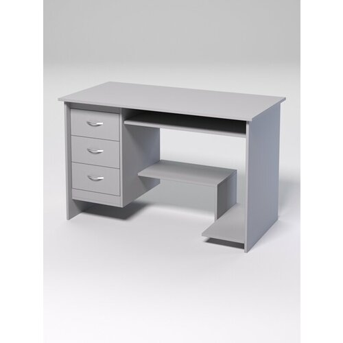 Компьютерный стол "менеджер" №31, Серый 120 x 60 x 75 см (ДхШхВ)