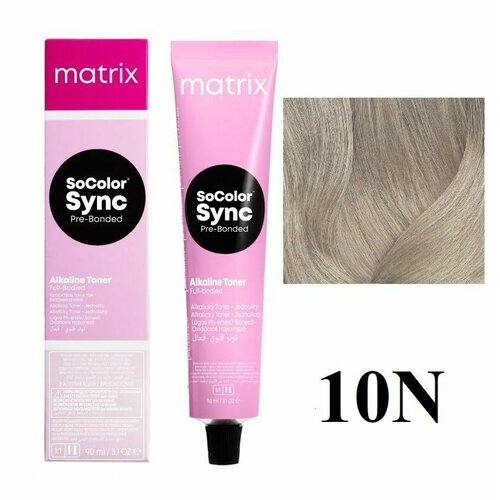 Крем-краска Matrix SoColor Sync Pre-Bonded 10N очень-очень светлый блондин, 90 мл