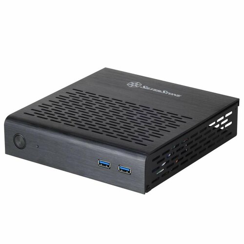 Корпус Silverstone SST-PT13B-USB3.0 Petit Thin Mini-ITX Silent Computer Case, USB3.0, Black