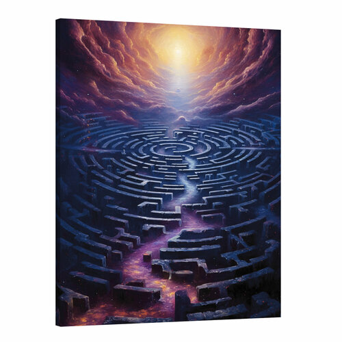 Интерьерная картина 50х70 "Космический Лабиринт"