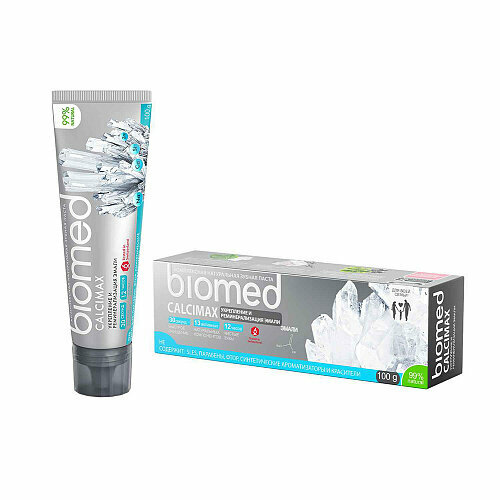 Biomed, Зубная паста "Укрепление и реминерализация эмали" calcimax, 100 грамм