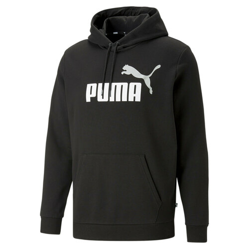Толстовка PUMA Essentials+ Two-Tone Big Logo Men's Hoodie, размер L, черный