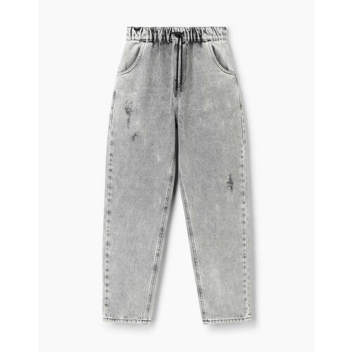 Джинсы  Gloria Jeans, размер 8-10л/134-140, серый