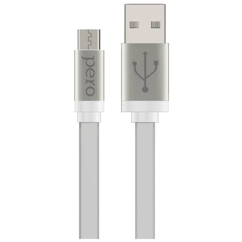 Дата-кабель PERO micro-USB, 2А, 0.2м, белый