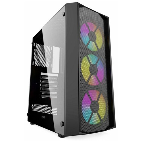 Корпус ATX Powercase Rhombus X3 Mes Без БП чёрный