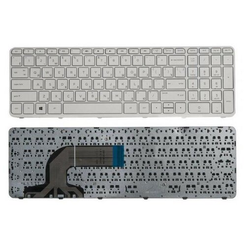 Клавиатура для HP Pavilion 15e 15-e000 15-s000 (Белая)