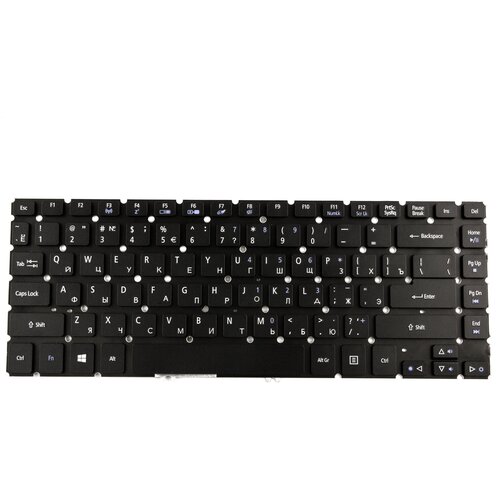 Клавиатура для Acer V7-481 V5-473 горизонтальный Enter p/n: NSK-R8BBQ, AEZQK700010