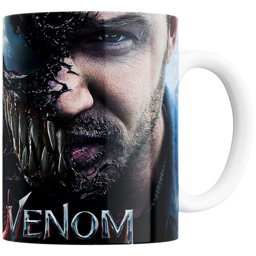 Кружка с принтом Venom/Tom Hardy 330мл.