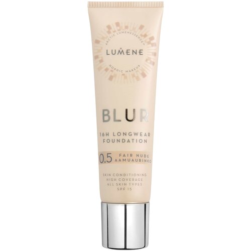 Lumene Тональный крем Blur, SPF 15, 30 мл/40 г, оттенок: 0.5 fair nude