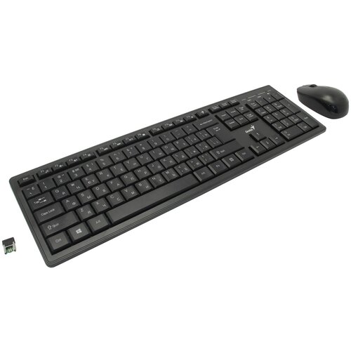 Комплект клавиатура + мышь Genius Smart KM-8200, черный, английская/русская