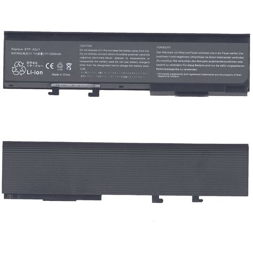 Аккумулятор (АКБ, аккумуляторная батарея) BTP-AQJ1 для ноутбука Acer Aspire 3620, 5540, 11.1В, 4400-5200мАч, черный