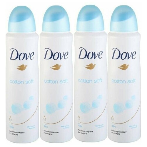 Антиперспирант Dove Бережная забота для чувствительной кожи аэрозоль, 150мл, 4 упаковки