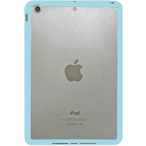 Бампер с задней пластиковой крышкой для iPad mini 1/2/3 голубой