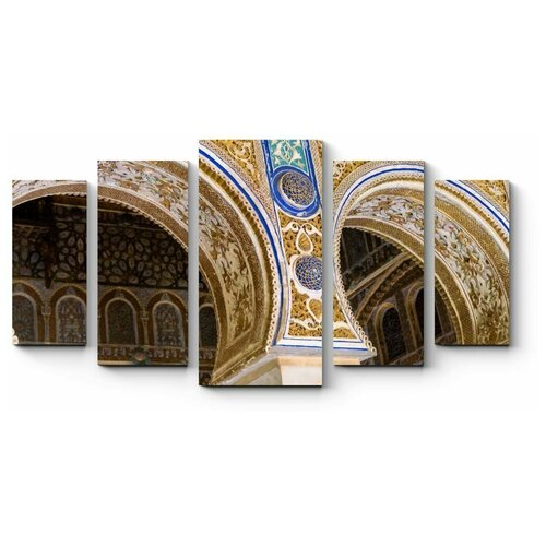 Модульная картина Декорированные подковы арки170x94