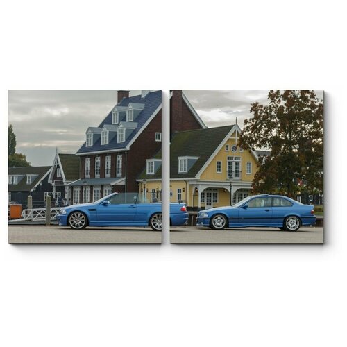 Модульная картина BMW на фене дома150x75