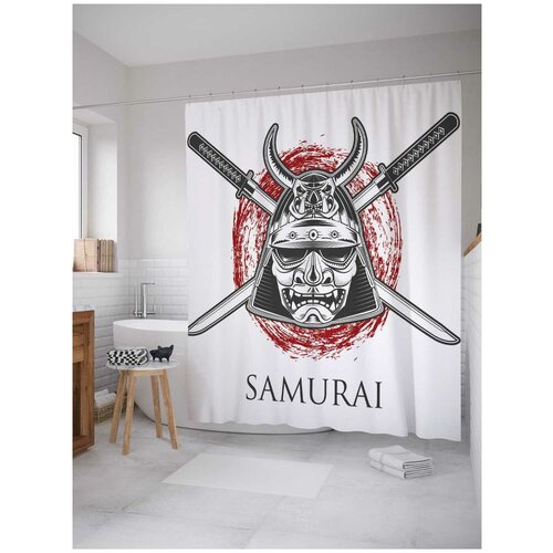 Штора для ванной JoyArty Победа самурая 180х200 (sc-18283)180х200 см