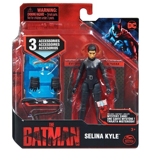 THE BATMAN DC SPIN MASTER 6061622 "SELINA KYLE: Фигурка Селина Кайл (Женщина-кошка) 10 см с аксессуарами и загадочной картой"