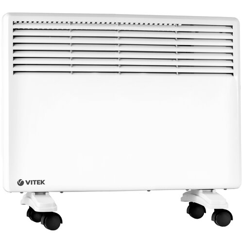 Конвектор VITEK VT-2184, 1.5 кВт, 20 м², колеса в комплекте, белый