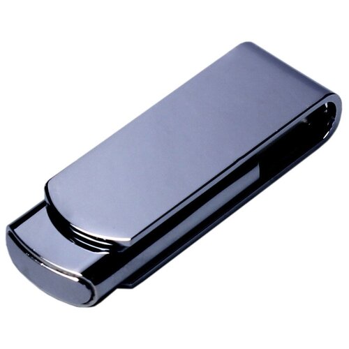 Флешка с поворотным механизмом (4 Гб / GB USB 2.0 Серебро/Silver 235)