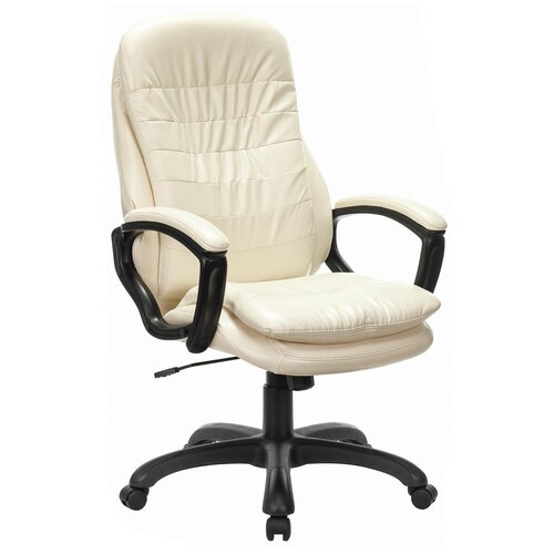 Компьютерное кресло Brabix Premium Omega EX-589 для руководителя, обивка: искусственная кожа, цвет: бежевый