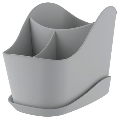 Сушилка для столовых приборов Teo 126x137x203 мм, цвет серый