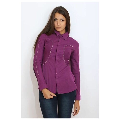 Блуза  MONDIGO, размер 42, фиолетовый