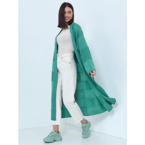 Кардиган Lesnikova Design, размер 42-50, зеленый