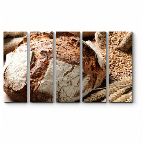 Модульная картина Пряный хлеб 120x72