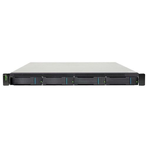 EonStor GSe Pro 1000 1U/4bay, Single controller 4x1G iSCSI, 2xUSB 3.0, 2x USB 2.0, 1x4GB, 1x(PSU+FAN Module), 4x drive trays (only supports SATA drives